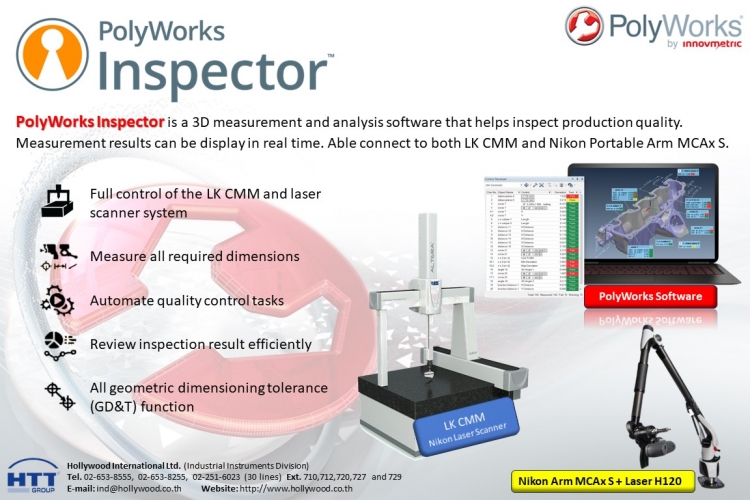 Hollywood International Ltd. › PolyWorks Inspector ซอฟต์แวร์การวัดและ ...